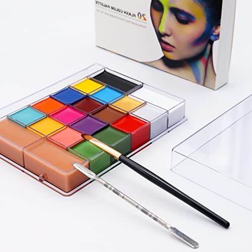 Face Painting Kit , Professional face paint Oil Palette Halloween Christmas Party Artist Fancy Makeup Painting Kit For Kids