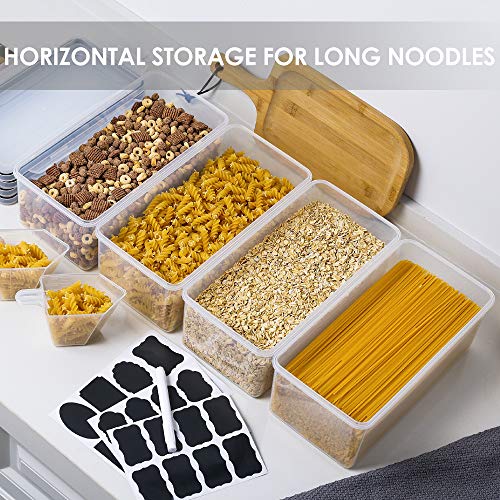 Vtopmart 15pcs Airtight Food Storage Containers Set and 4PCS 3.2L Spaghetti Container