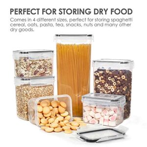 Vtopmart 15pcs Airtight Food Storage Containers Set and 4PCS 3.2L Spaghetti Container