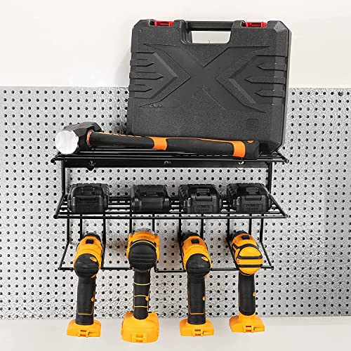 VLIZO Wall-mounted rack tool Multi-functional Rack rack garage storage rack iron drill charging station drill holder detachable Tool holder