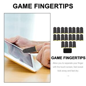 Gaming Finger Sleeve Grip Gloves Thumb Protector Game Sweat- Resistant Finger Mobile Phone s Finger Covers High Sensitivity Screen Finger Sleeves Thumb Protector Game Finger Sleeve