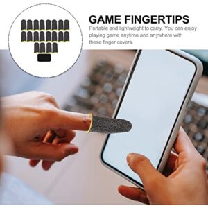 Gaming Finger Sleeve Grip Gloves Thumb Protector Game Sweat- Resistant Finger Mobile Phone s Finger Covers High Sensitivity Screen Finger Sleeves Thumb Protector Game Finger Sleeve