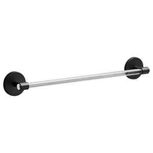 bathroom towel bar acrylic shower towel rack for bathroom drill free bath accessories kitchen towel holder wall mounted 15.7 inches matte black