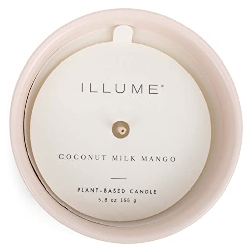 Illume Beautifully Done Essentials Coconut Milk Mango Matte Ceramic Scented Soy Candle