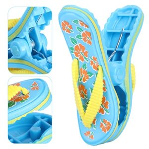 AUHX Secure Clip, Flip Flop Beach Towel Clip 3.3 X 4.3in for Beach Chairs for Deck Pool Boat Cruise Lounge Chair