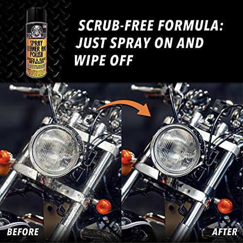 Hog Wash Spray Cleaner and Motorcycle Polish - 12 oz - Small Batch Detailer for Bikes and Cars - Removes Dirt and Grime on Painted Surfaces, Chrome, and Fiberglass - Made in Rocky Mount, VA