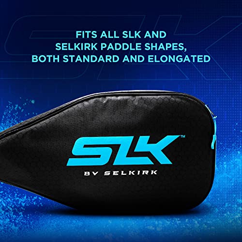 SLK by Selkirk Pickleball Paddle Case | Durable Material Pickleball Cover for Paddles | Fits all Pickleball Paddle Shapes and Sizes | Pickleball Accessories for Pickleball Equipment | Black & Blue