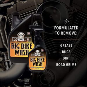 Hog Wash Liquid Performance Big Bike Wash - 16 OZ - Cleaner for Motorcycles, Cars, Dirt Bikes and More - Easy Spray-On Formula - Non-Corrosive and Biodegradeable