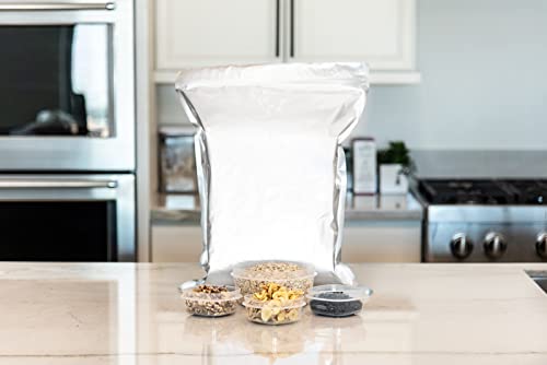 BestofPREP™ | Set of 25 - 5 Gallon Food Storage Bags, PLUS Oxygen Absorbers AND EBook - Heavy Duty, Food Grade Bags for Long Term Storage - 25 bags w/ Zipper, 25 Oxygen Absorbers 2,500cc, E-Book w/ Food Storage Tips - Aluminum Foil Coated, Safe, Resealabl