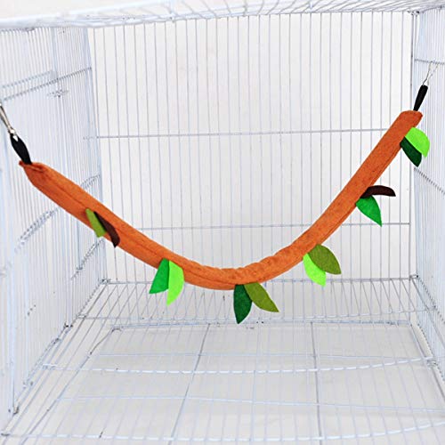 CHDHALTD 1/3/5Pcs Pet Hamster Bird Hanging Swing Hammock, Animal Rat Mouse Cage Rope Bed Toys for Pet Hamster Bed(Cableway)