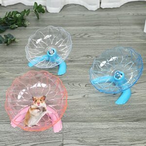 Hamster Exercise Toy Quiet Rotation Activity Venue Relieve Boredom Small Animal Running Sports Wheel Toy Cage Accessories Pink