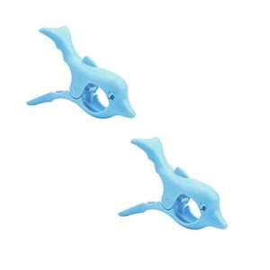 beach towel clip, bright color clothes pegs, animal decorative retaining clip, cute towel clamp, plastic towel pin, prevent wind clothespin(2pcs-b)