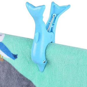 Beach Towel Clip, Bright Color Clothes Pegs, Animal Decorative Retaining Clip, Cute Towel Clamp, Plastic Towel Pin, Prevent Wind Clothespin(2pcs-B)