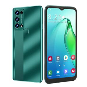 CUEI 5G Unlocked Smartphone for Android 12, 6GB 128GB Dual SIM Unlocked Cell Phone, 6.5in IPS HD Screen Unlocked Android Smartphone, 12MP 16MP Camera, 10 Hours Talking, Face Recognition(Green)