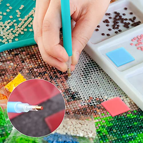 Cobee® Diamond Painting Glue Clay, 80 Pcs DIY Diamond Painting Wax with Organizer Box, Embroidery Cross Stitch Drilling Mud, Colorful Painting Clay Wax for Embroidery Accessories Painting Tool