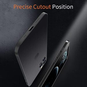 Dataroad iPhone 14 Pro Max 6.7" Slim Case - 0.2mm Thin, Matte Finish, Anti-Fingerprint, Anti-Yellowing, Translucent Black