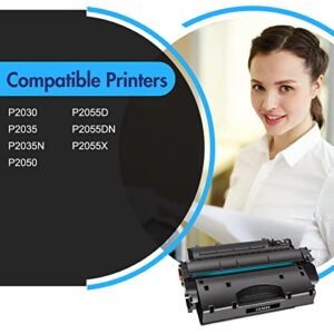 CE505X 05X Toner Cartridge Compatible Replacement for HP CE505X 05X Toner Cartridge for HP P2055 P2055DN P2055D P2055X P2050 High Yield Printer Black 1 Pack