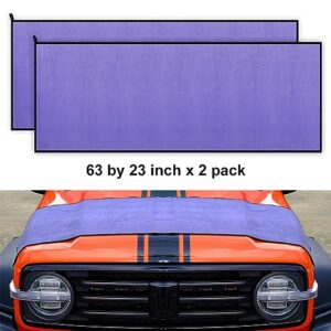 UCINNOVATE 2pcs Microfiber Towels Cleaning, Scratch-Free, Super Absorbent Drying Cleaning Cloth for Car, Boat, Pet Drying, Household Cleaning(63" x 23")