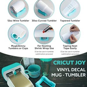 CUPITUP Small Silicone Cup Cradle with Built-in Slot for Crafting Tumblers Use to Apply Vinyl Decals for Tumblers, Tumbler Holder for Crafts, 2 Angle Supports Tumbler Cradle for Epoxy