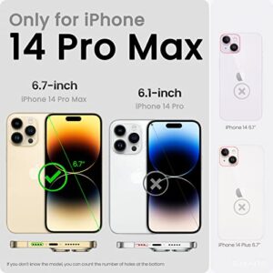 ORNARTO Designed for iPhone 14 Pro Max Case with 2 Pack Screen Protector, Liquid Silicone Full Cover, Shockproof Protective Gel Rubber Phone Case, 6.7 inches, Starlight