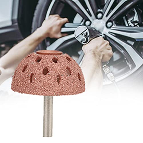 Bowl Type Tire Buffing Wheel, 1.65" & 2.15" Grinding Head Tungsten Steel Buffing Wheel for Pneumatic Tire Repair, Furniture Polish, Rust Paint Removal Tools(2Pcs)