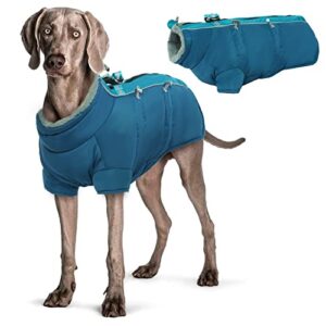 bonaweite warm dog coat, waterproof dog winter jacket for large medium small dogs, dog fleece vest dog snowsuit dog cold weather coat, doggy sweater hoddies apparel dog coat with harness built in