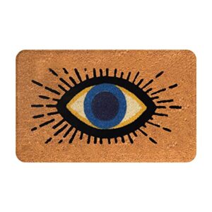 boho bathroom rugs evil eye bath mat funny area rug non slip super absorbent resist dirt floor mats carpets for bathroom kitchen bedroom indoor home decor 20x32 inch