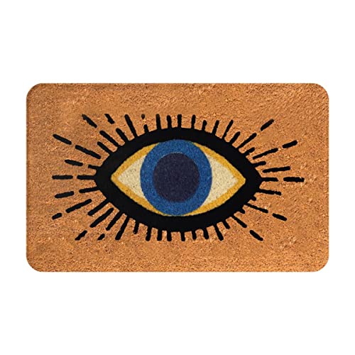 Boho Bathroom Rugs Evil Eye Bath Mat Funny Area Rug Non Slip Super Absorbent Resist Dirt Floor Mats Carpets for Bathroom Kitchen Bedroom Indoor Home Decor 20x32 inch