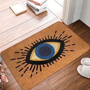 Boho Bathroom Rugs Evil Eye Bath Mat Funny Area Rug Non Slip Super Absorbent Resist Dirt Floor Mats Carpets for Bathroom Kitchen Bedroom Indoor Home Decor 20x32 inch