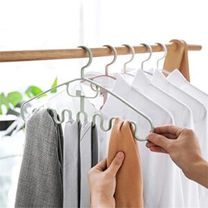 oldman Wave Pattern Stackable Hanger Multifunctional Plastic Hanger Storage Rack Sturdy Non-Slip Non-Slip Modern Minimalist Hanger Suitable for Hanging Clothes Silk Scarves Suspender Tie,White