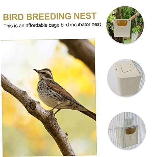 POPETPOP 8 Pcs Bird Breeding Box Parakeet Parrot Finch Breeding Box Bird Incubation Case Plastic Bird Mating Box Nesting Box Hanging Bird Box Parakeet Nesting Box The Bird's Nest Budgerigar