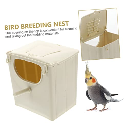 POPETPOP 8 Pcs Bird Breeding Box Parakeet Parrot Finch Breeding Box Bird Incubation Case Plastic Bird Mating Box Nesting Box Hanging Bird Box Parakeet Nesting Box The Bird's Nest Budgerigar