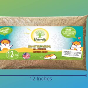 (12lb Bag) Hamster or Gerbil Bathing Sand Litter- All Natural Dry Desert Sand