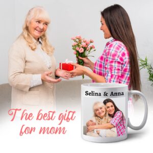 Custom Photo Coffee Mug, Personalized Mug w/Picture, Text, Name - Personalized Gifts for Mom, Boyfriend, Girlfriend, Best Friend, Christmas Gifts, Party Favors Mug 11oz White Wholesale