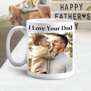 Custom Photo Coffee Mug, Personalized Mug w/Picture, Text, Name - Personalized Gifts for Mom, Boyfriend, Girlfriend, Best Friend, Christmas Gifts, Party Favors Mug 11oz White Wholesale