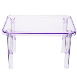 hamster play platform plastic chinchilla toy hamster bed cage food bowl drinking platform for dwarf syrian hamsters gerbils mice degus purple