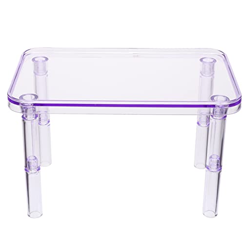 Hamster Play Platform Plastic Chinchilla Toy Hamster Bed Cage Food Bowl Drinking Platform for Dwarf Syrian Hamsters Gerbils Mice Degus Purple