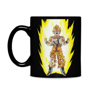 fundom super saiyan goku 16 oz. heat reactive ceramic coffee mug