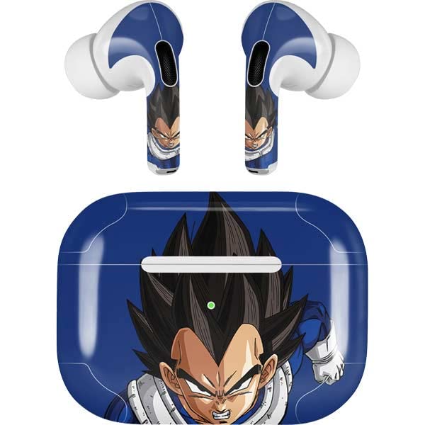 Skinit Decal Audio Skin Compatible with Apple AirPods Pro - Officially Licensed Dragon Ball Z Vegeta Saiyan Armor Design