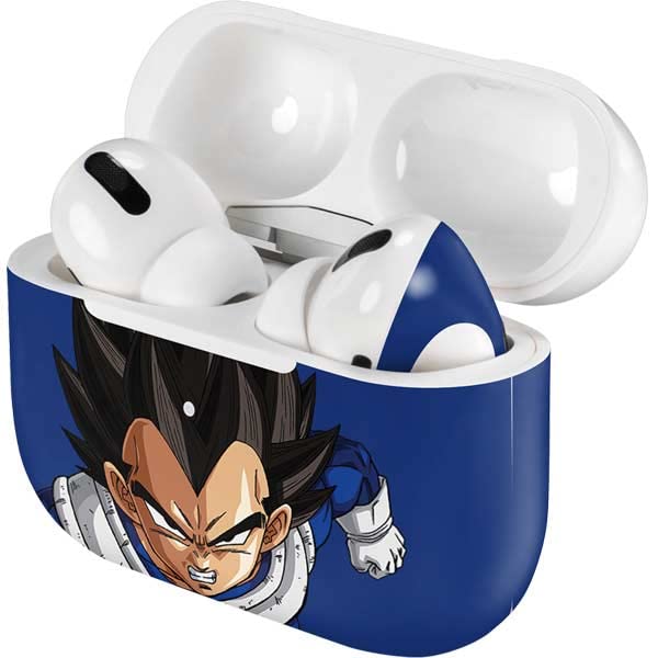 Skinit Decal Audio Skin Compatible with Apple AirPods Pro - Officially Licensed Dragon Ball Z Vegeta Saiyan Armor Design