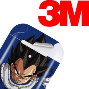 Skinit Decal Audio Skin Compatible with Apple AirPods with Wireless Charging Case - Officially Licensed Dragon Ball Z Vegeta Saiyan Armor Design