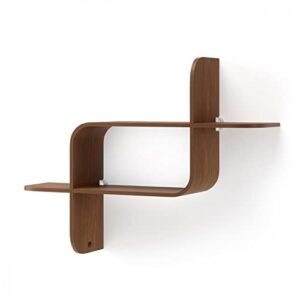 Umbra Montage Wall Shelf Light Walnut