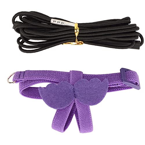 Bird Harness Leash Purple Bird Harness and Leash Pet Outdoor Flying Rope Bird Flying Harness Traction Rope for Parrots Pigeons Birds Purple