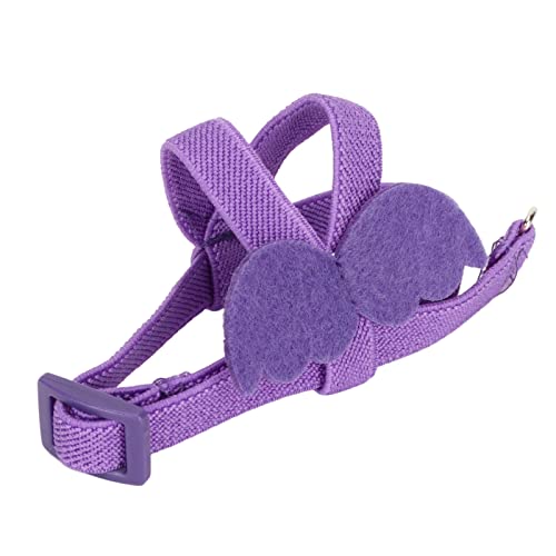 Bird Harness Leash Purple Bird Harness and Leash Pet Outdoor Flying Rope Bird Flying Harness Traction Rope for Parrots Pigeons Birds Purple