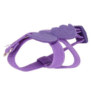 Bird Harness Leash Purple Bird Harness and Leash Pet Outdoor Flying Rope Bird Flying Harness Traction Rope for Parrots Pigeons Birds Purple