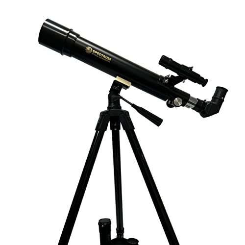 Spectrum Optical Instruments - AstroLite 60AZ Refractor Telescope Travel Bag Bundle for Adults & Beginner Astronomers with Smartphone Adapter, 25-150x Magnification, 60mm Aperture 500mm Focal Length