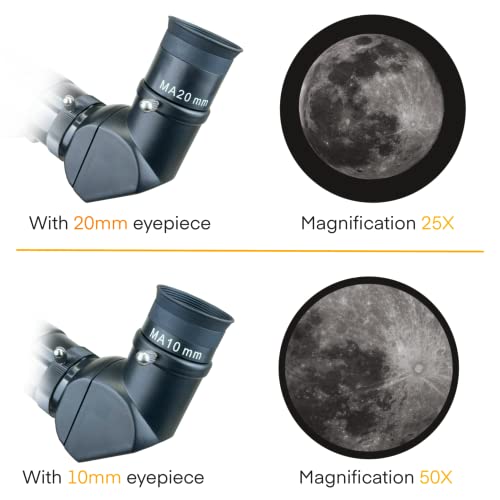 Spectrum Optical Instruments - AstroLite 60AZ Refractor Telescope Travel Bag Bundle for Adults & Beginner Astronomers with Smartphone Adapter, 25-150x Magnification, 60mm Aperture 500mm Focal Length