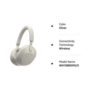 Sony WH-1000XM5/S Wireless Industry Leading Noise Canceling Bluetooth Headphones (Renewed)