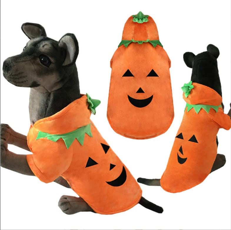 Dog Pet Halloween Pumpkin Costume Funny Hoodies Pet Festival Costume Clothes Halloween Pumpkin Dog Clothes 4XL