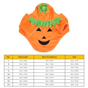 Dog Pet Halloween Pumpkin Costume Funny Hoodies Pet Festival Costume Clothes Halloween Pumpkin Dog Clothes 4XL